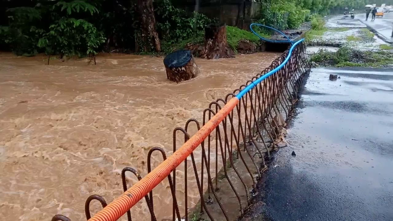 Water overflow from highway bridge telengana INDIA - YouTube
