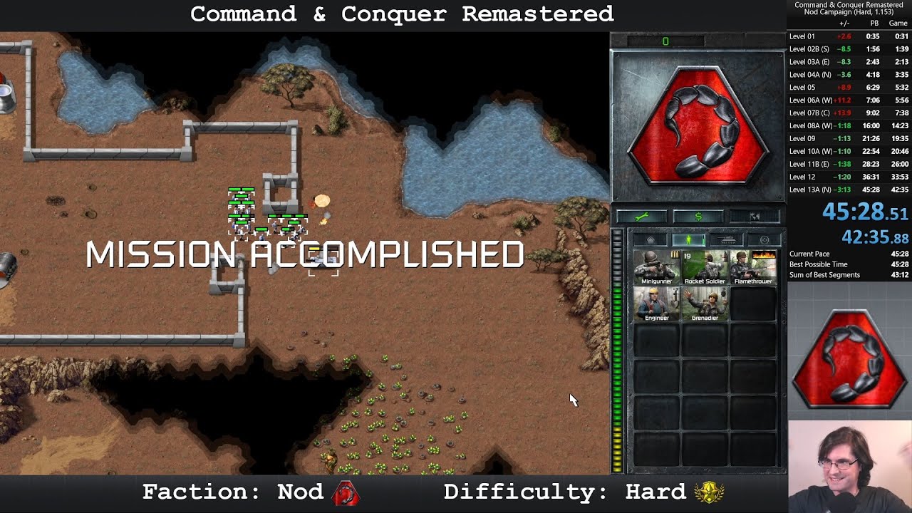 C&C Remastered: Nod campaign hard - 45:28 [WR] - YouTube