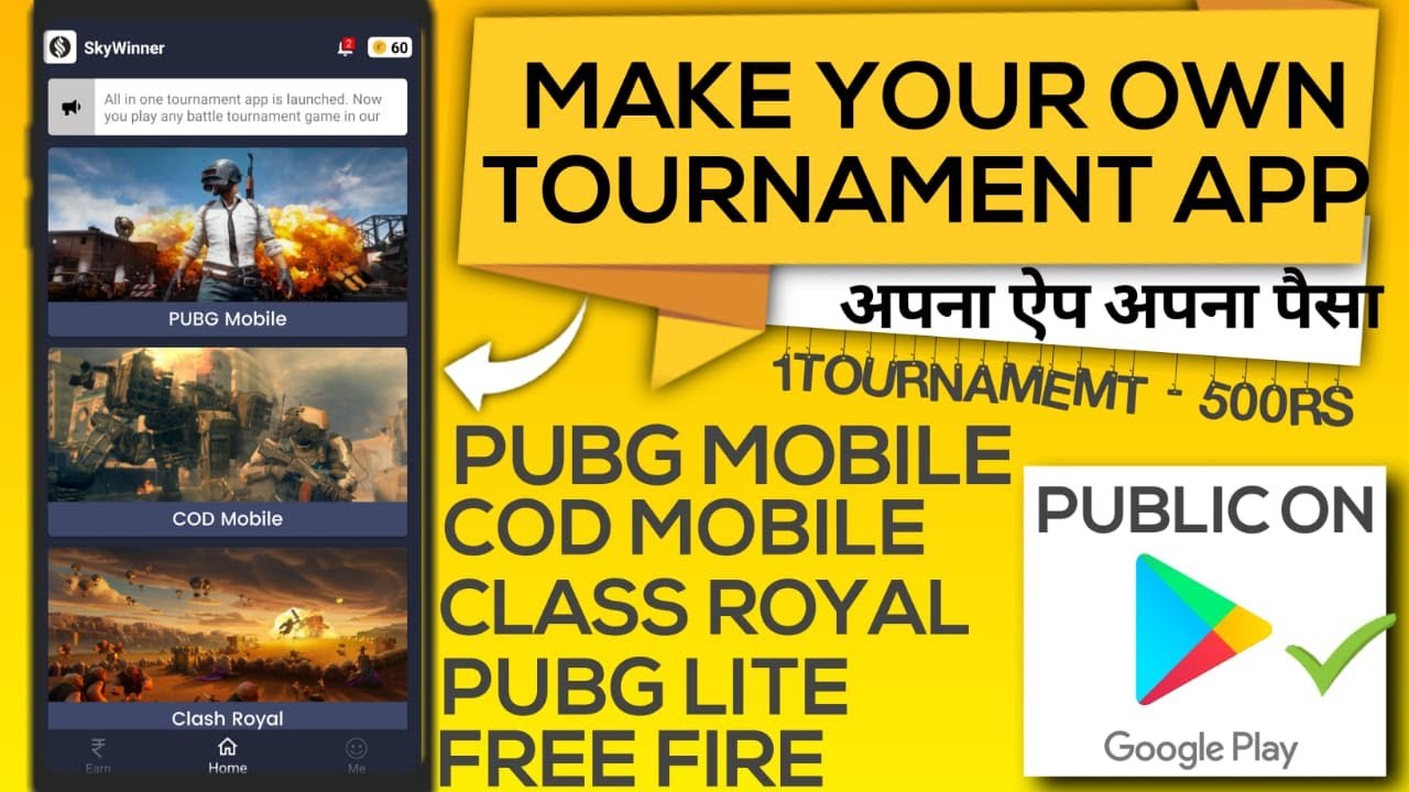 Multi Games Tournaments App Source Code | Android Studio - YouTube