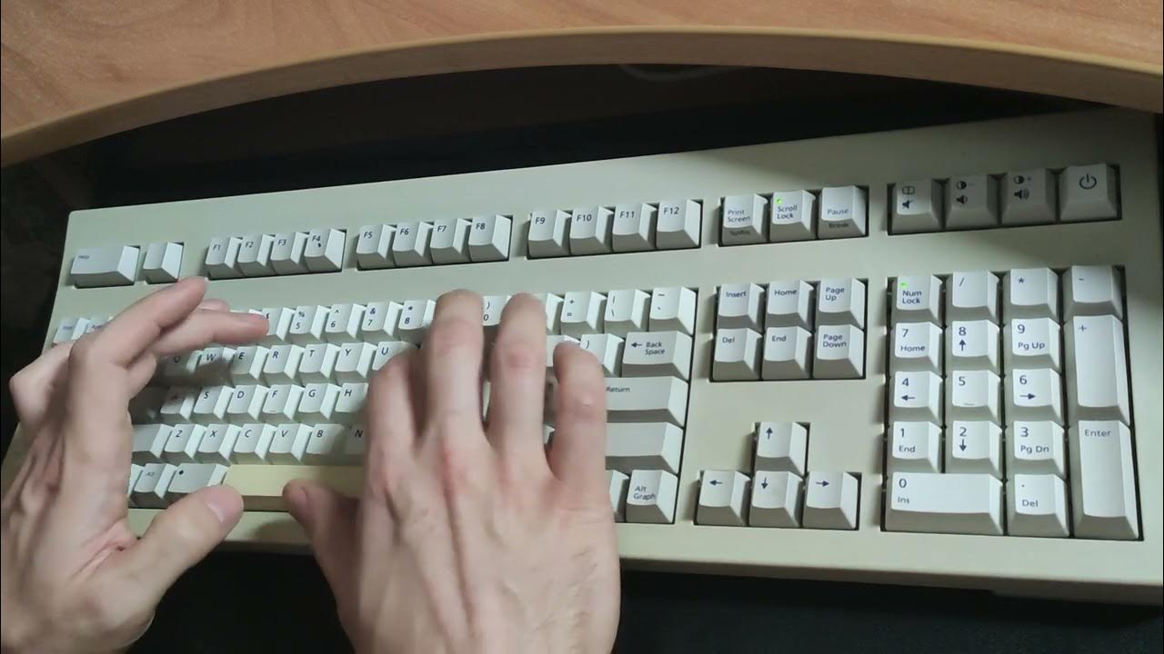 Sun Type 5c Keyboard Typing Test - YouTube