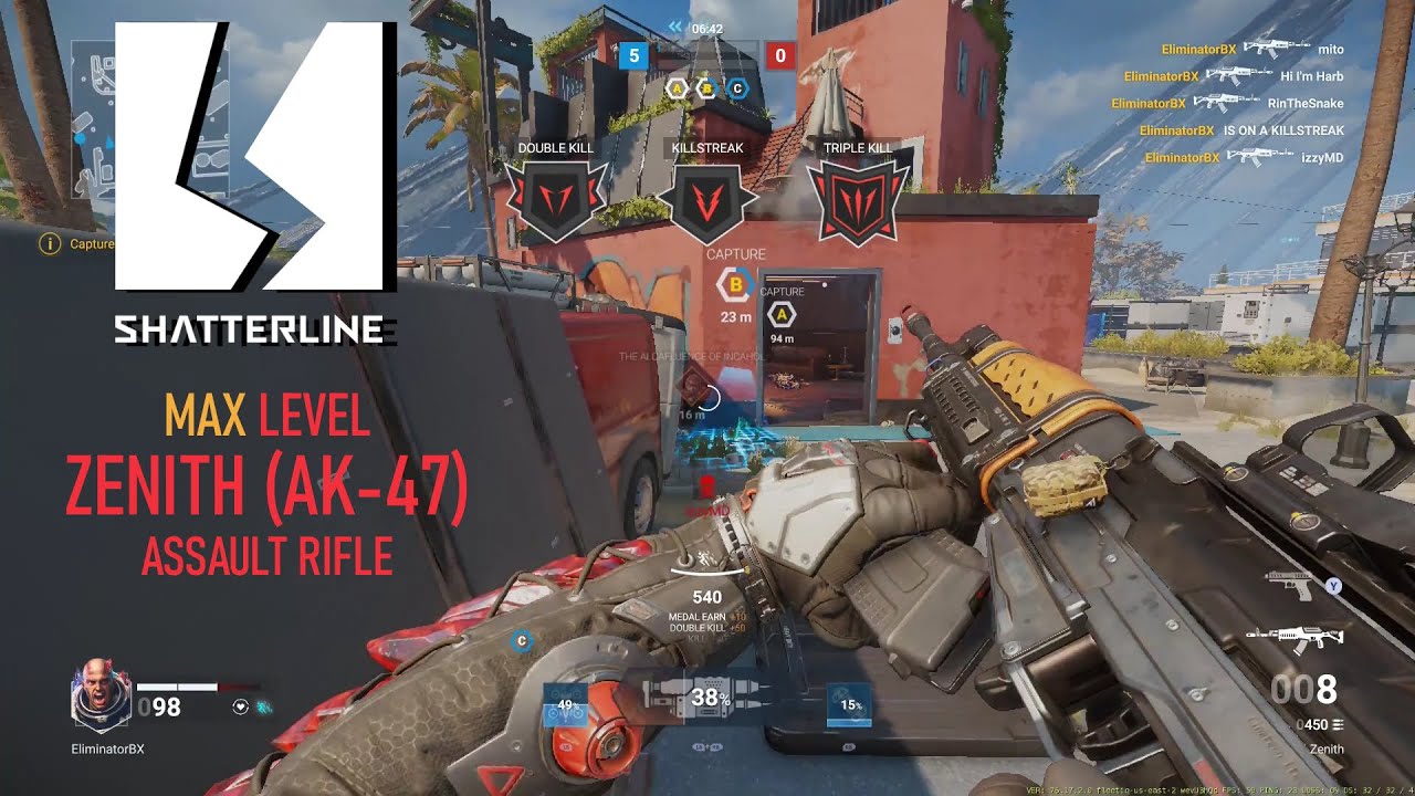 SHATTERLINE - PVP - MAX LEVEL ZENITH (AK-47) ASSAULT RIFLE - YouTube