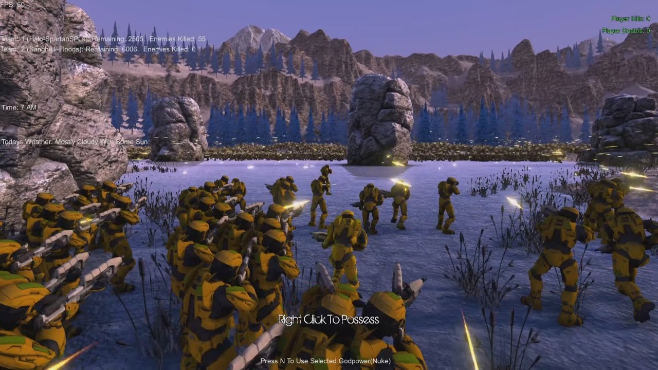 Halo 1 Spartans Vs Flood Massive Ai Battle - YouTube
