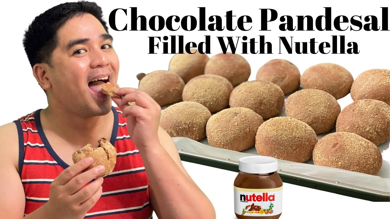 Chocolate Pandesal Filled With Nutella | Pandesal | Choco Pandesal ...