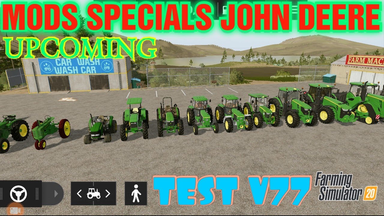 FS 20 mod vehicles specials only john deere tractor - YouTube