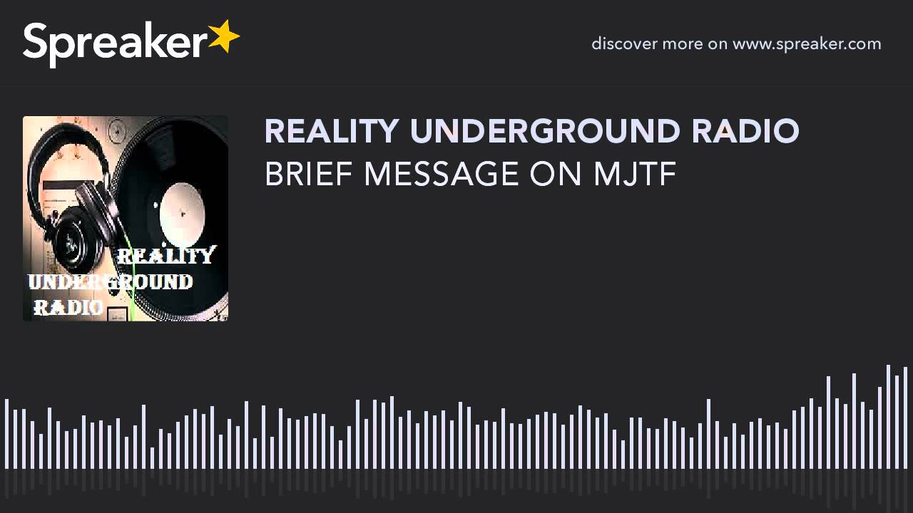 BRIEF MESSAGE ON MJTF (part 1 of 2) - YouTube