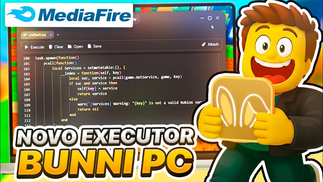 COMO BAIXAR EXECUTOR DE PC BUNNI E COLOCAR SCRIPT NO ROBLOX! - YouTube