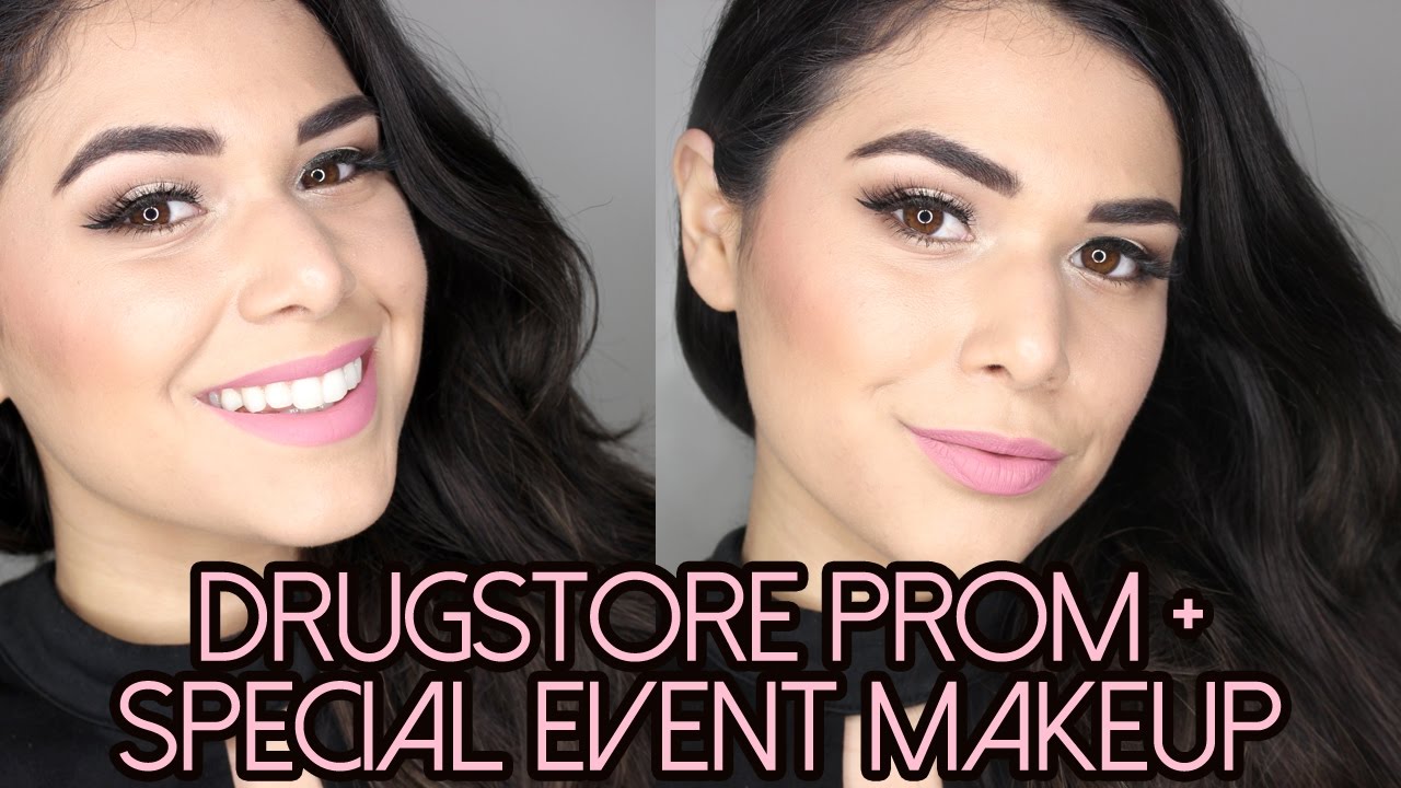 DRUGSTORE PROM MAKEUP | Budget Friendly Special Event, Wedding, Formal ...