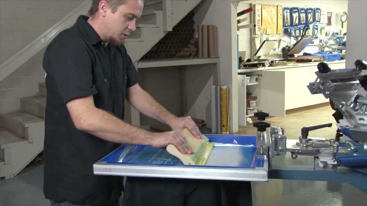 Screen Printing Foil Transfer - YouTube