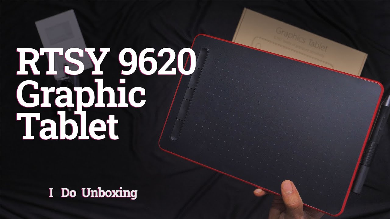 RTSY WP9620 Graphic Tablet - I Do Unboxing - YouTube