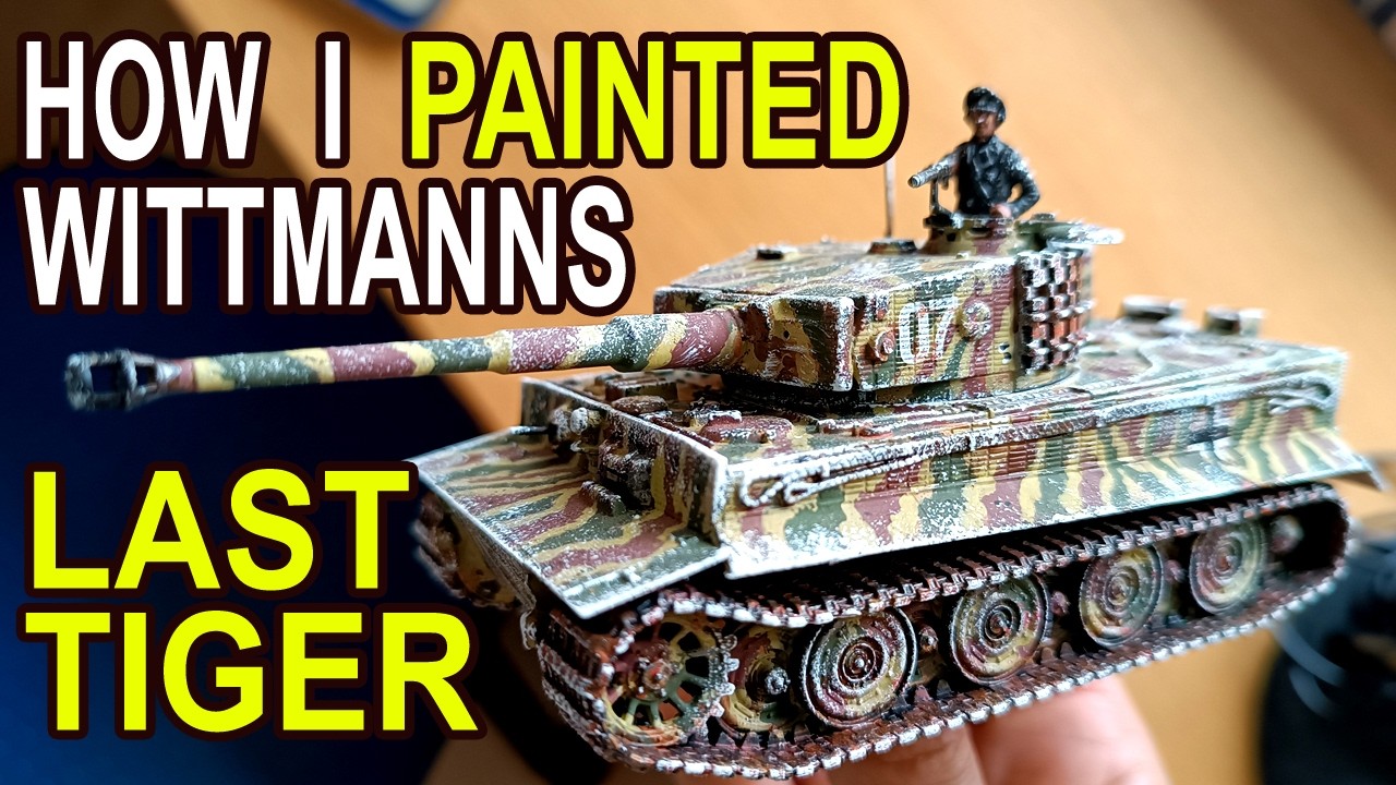 How I painted WITTMANNS LAST TIGER! A Process on painting my Tiger 1 ...