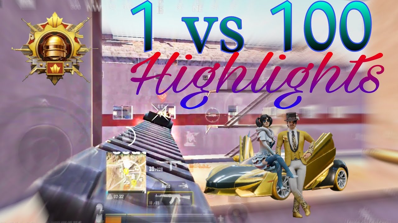 1 V 100 - SOLO VS SQUAD | BGMI GAMEPLAY HIGHLIGHTS | PUBG MOBILE | MANU ...