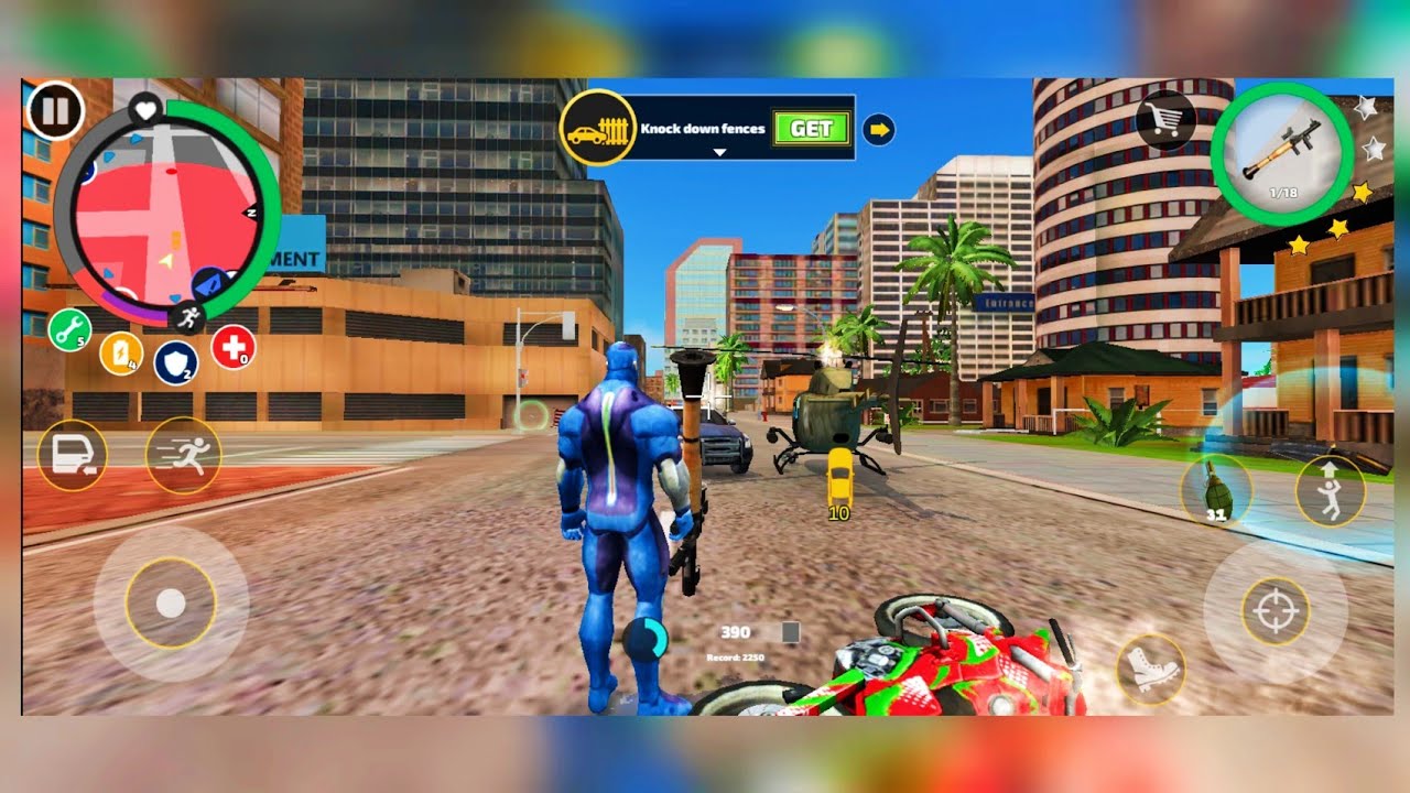 rope Hero vice town || rope Hero vice town game play || super game play ...