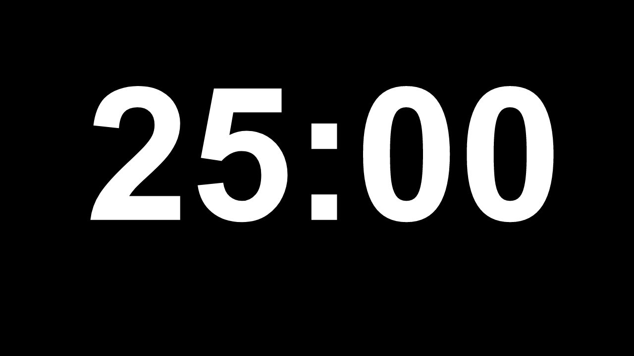 Đồng hồ đếm ngược 25 phút | 25 minutes count down timer | TS.BS.Vũ Duy ...