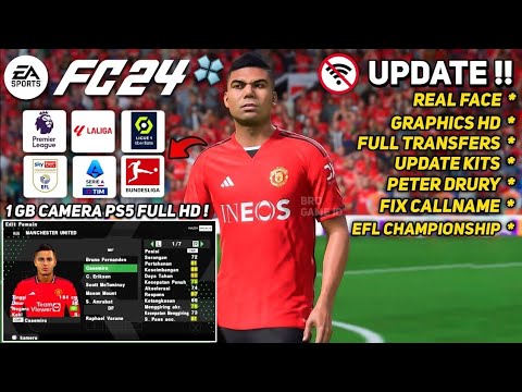 RILIS ! EA FC24 PSP OFFICIAL UPDATE NEW KITS MINIKITS, TRANSFERS, REAL ...
