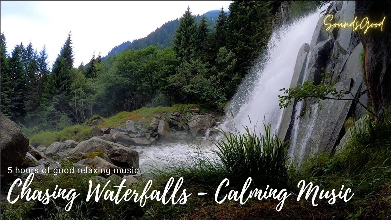 🔴 Healing Music of Waterfalls - Chasing Waterfalls, Healing Soul, Body ...