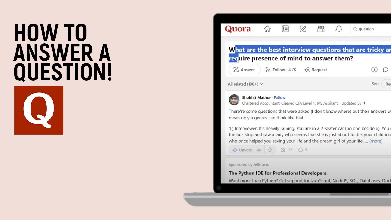 How to answer a question on Quora [easy] - YouTube