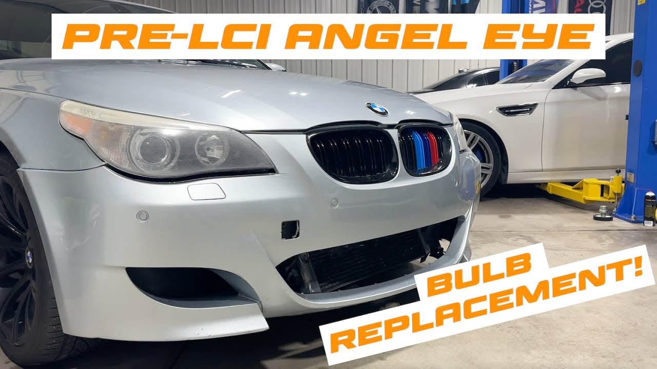 BMW E60 M5 Pre-Lci Angel Eye Bulb Replacement DIY! - YouTube