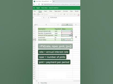 Calculate future value | Advance Excel Formula | MyExcelGeeks - YouTube