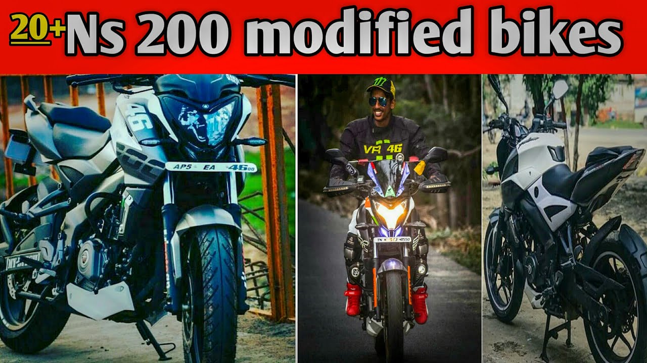 25 + NS 200 MODIFIED BIKES - YouTube