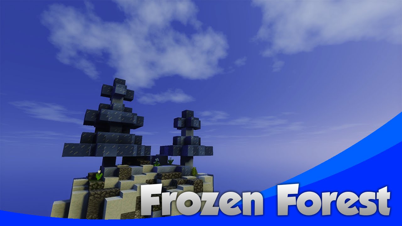 Timelapse | Frozen Forest | Custom Biome Islands - YouTube