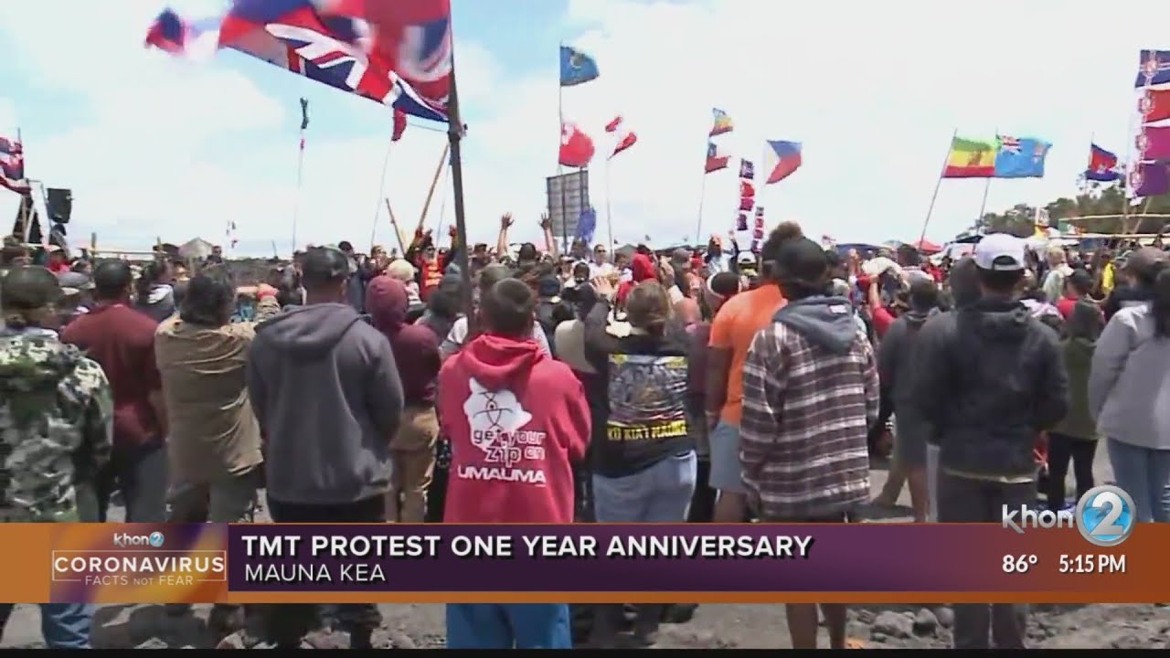 One year anniversary of TMT protests - YouTube