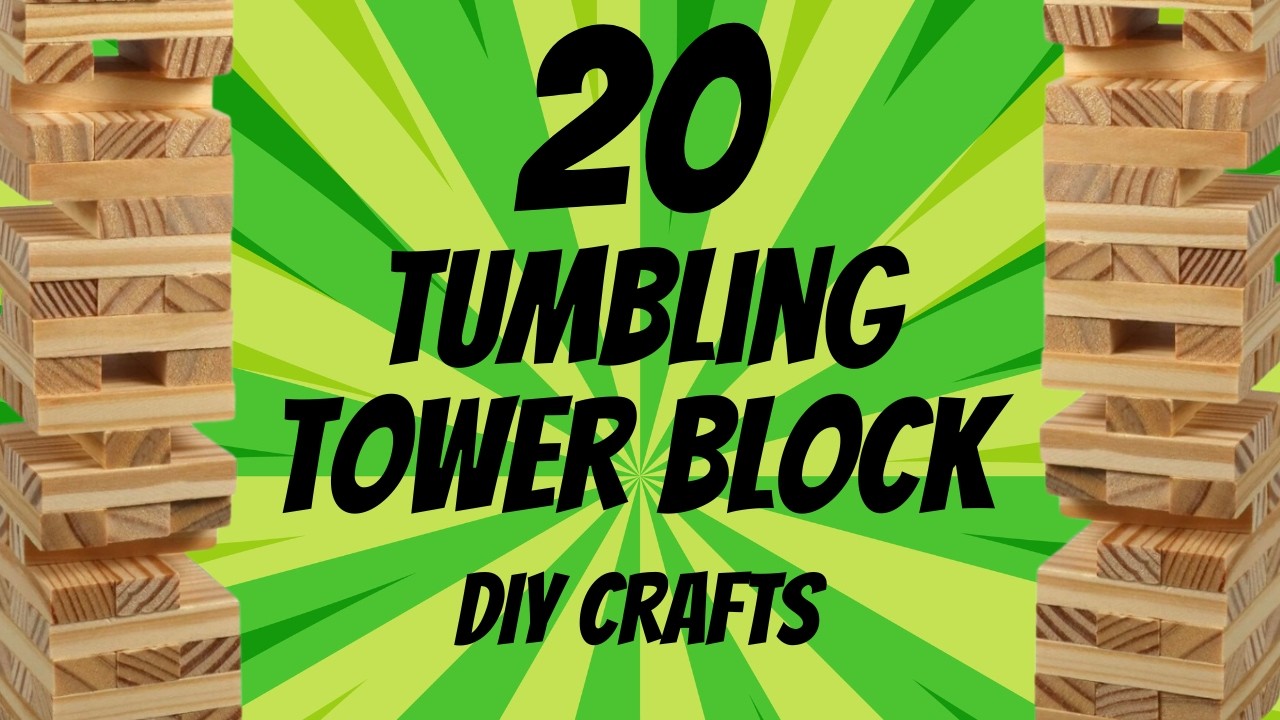 20 Mind-Blowing Tumbling Tower Block DIY Ideas - YouTube