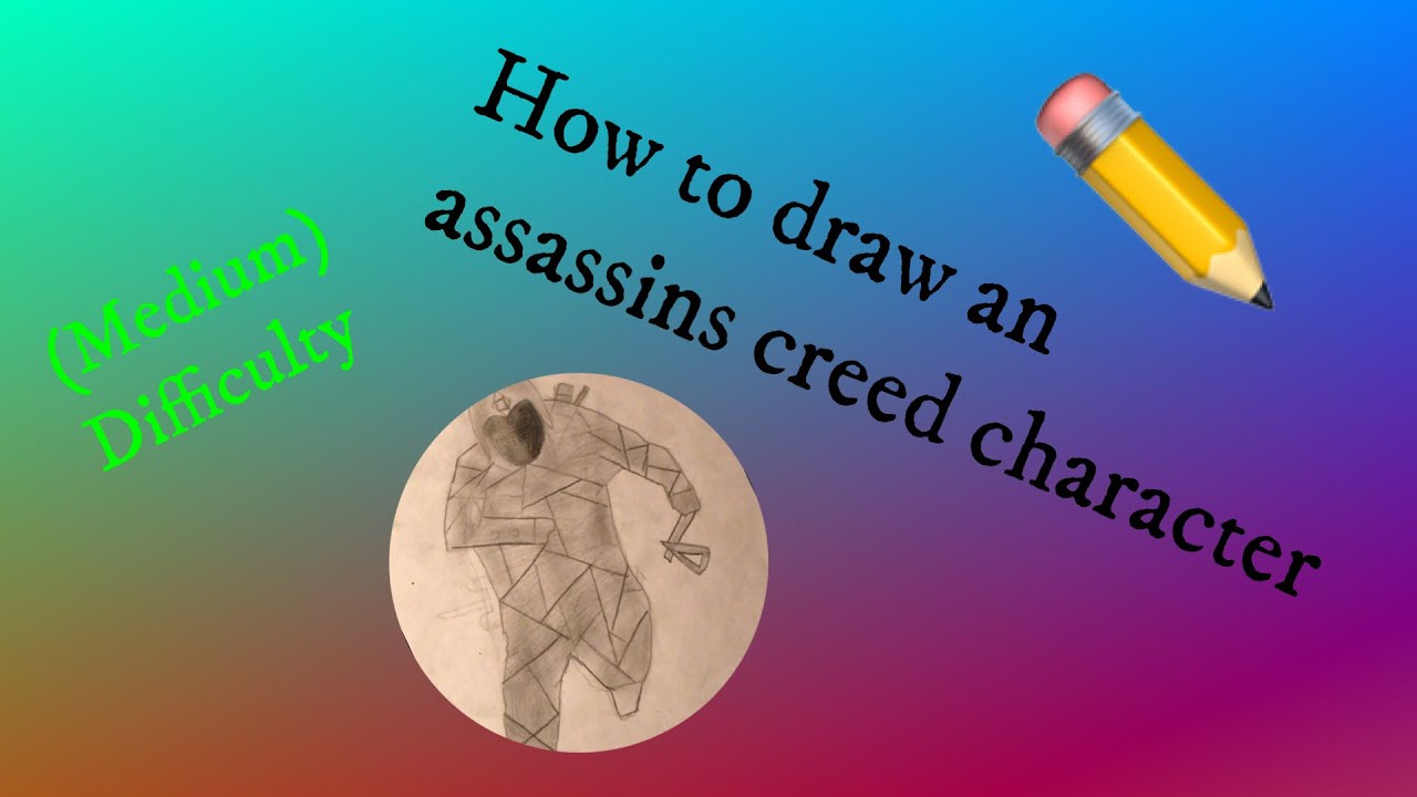 How to draw a sketch of an assassins creed characters - YouTube