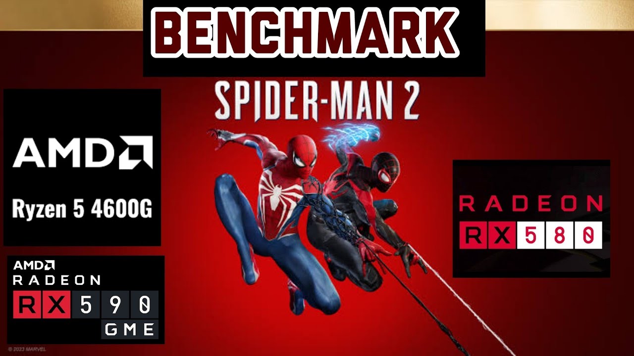 MARVEL SPIDER MAN 2 PC | AMD RYZEN 5 4600 g |RX580/RX 590 GME (MLLSE ...