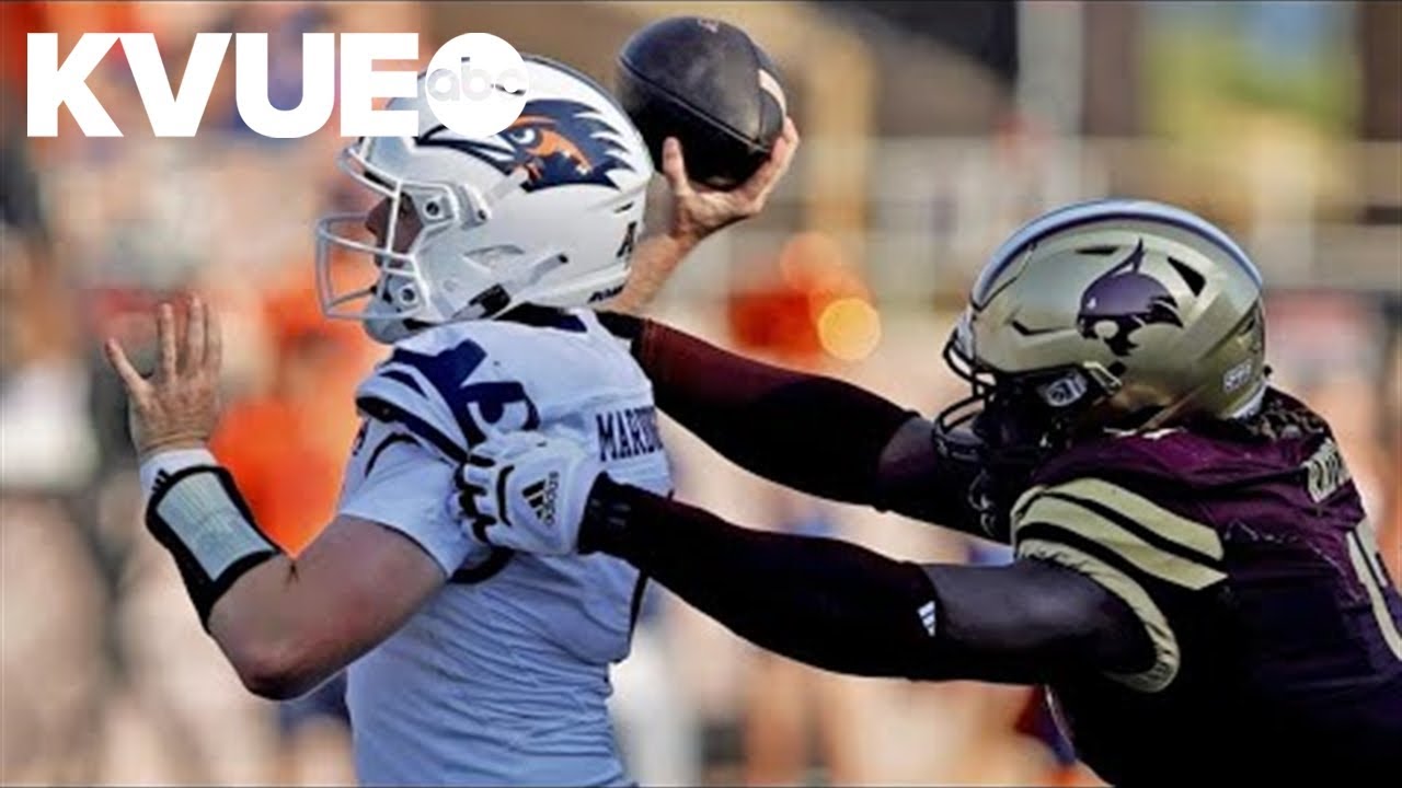 Texas State beats UTSA in I-35 showdown, 49-10 - YouTube