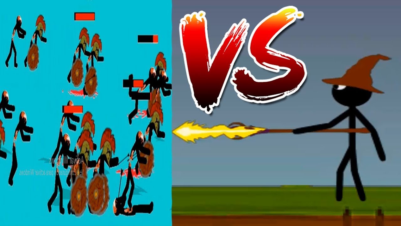 stick war legacy vs stickman wizard - YouTube