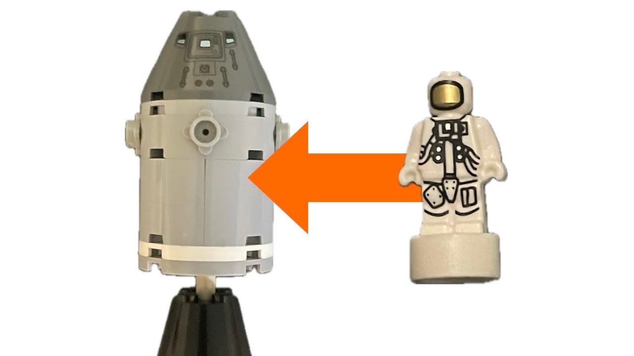 How to fit 4 astronauts inside the LEGO Apollo capsule - YouTube