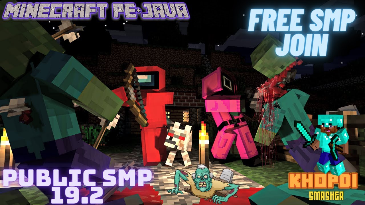 MINECRAFT LIVE STREAM SMP | PUBLIC SMP | JAVA+POCKET-EDITION | KHOPDI ...