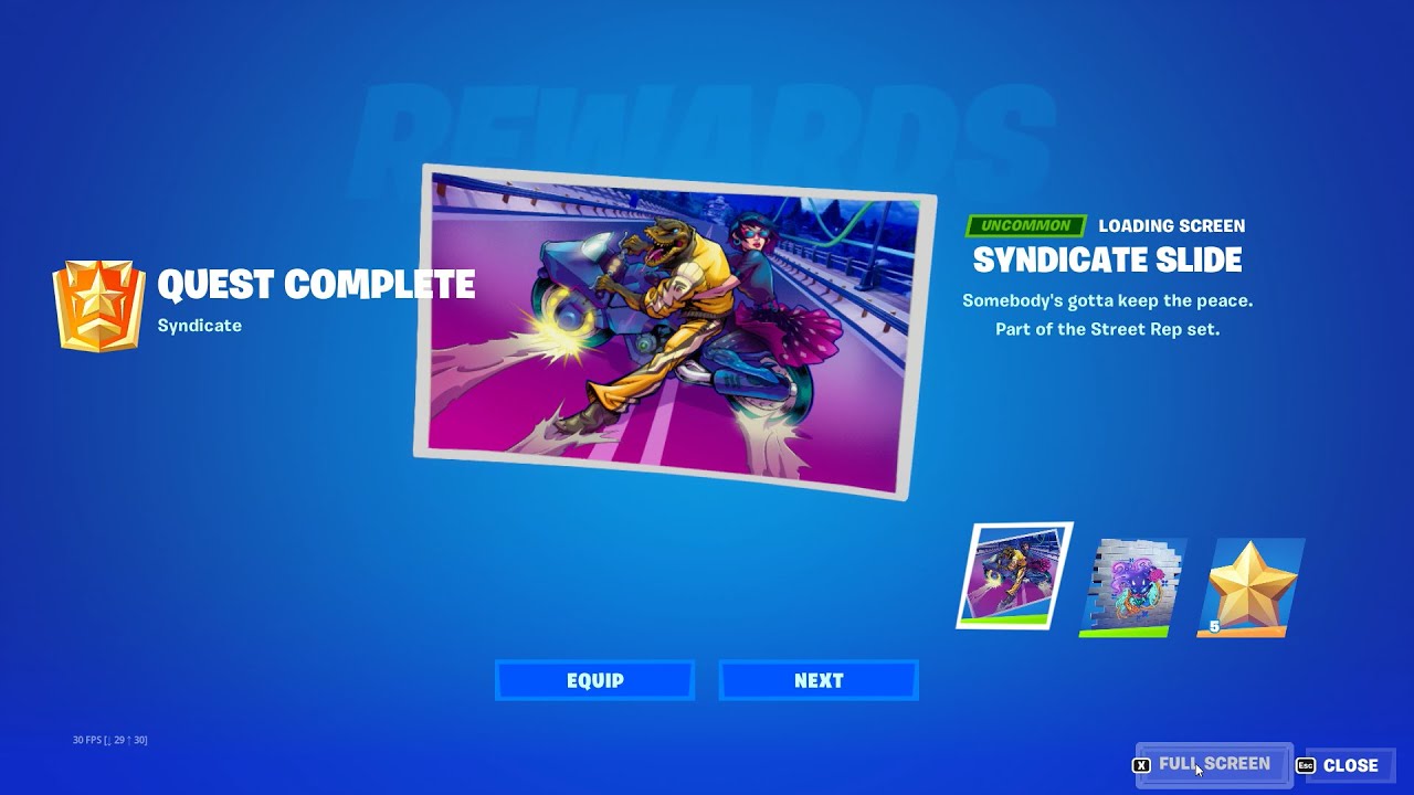 Free Loading Screen and Spray | Syndicate Quests Part 3 | Fortnite ...