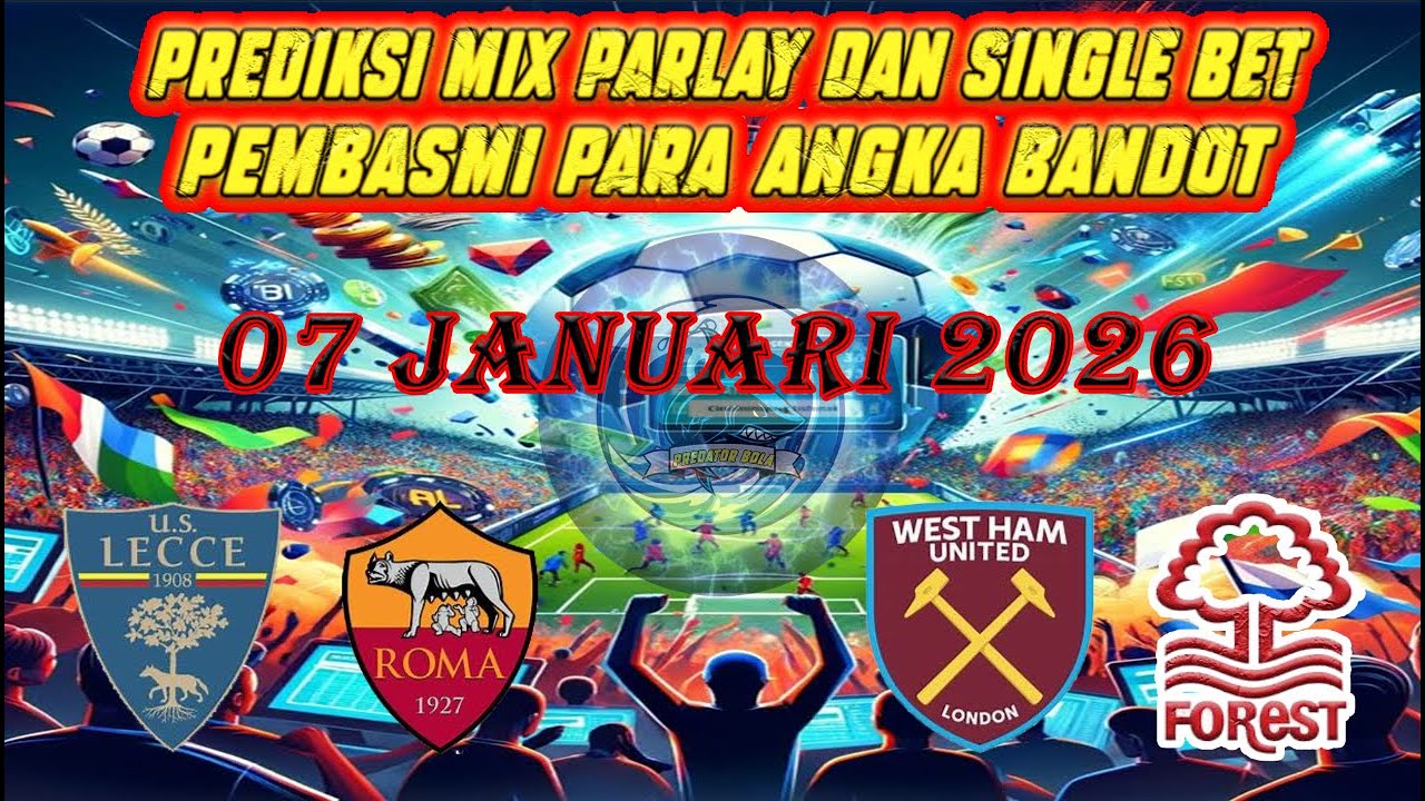 PREDIKSI MIX PARLAY | SINGEL BET | 07 JANUARI 2026 | BOOM HANDICAP ...