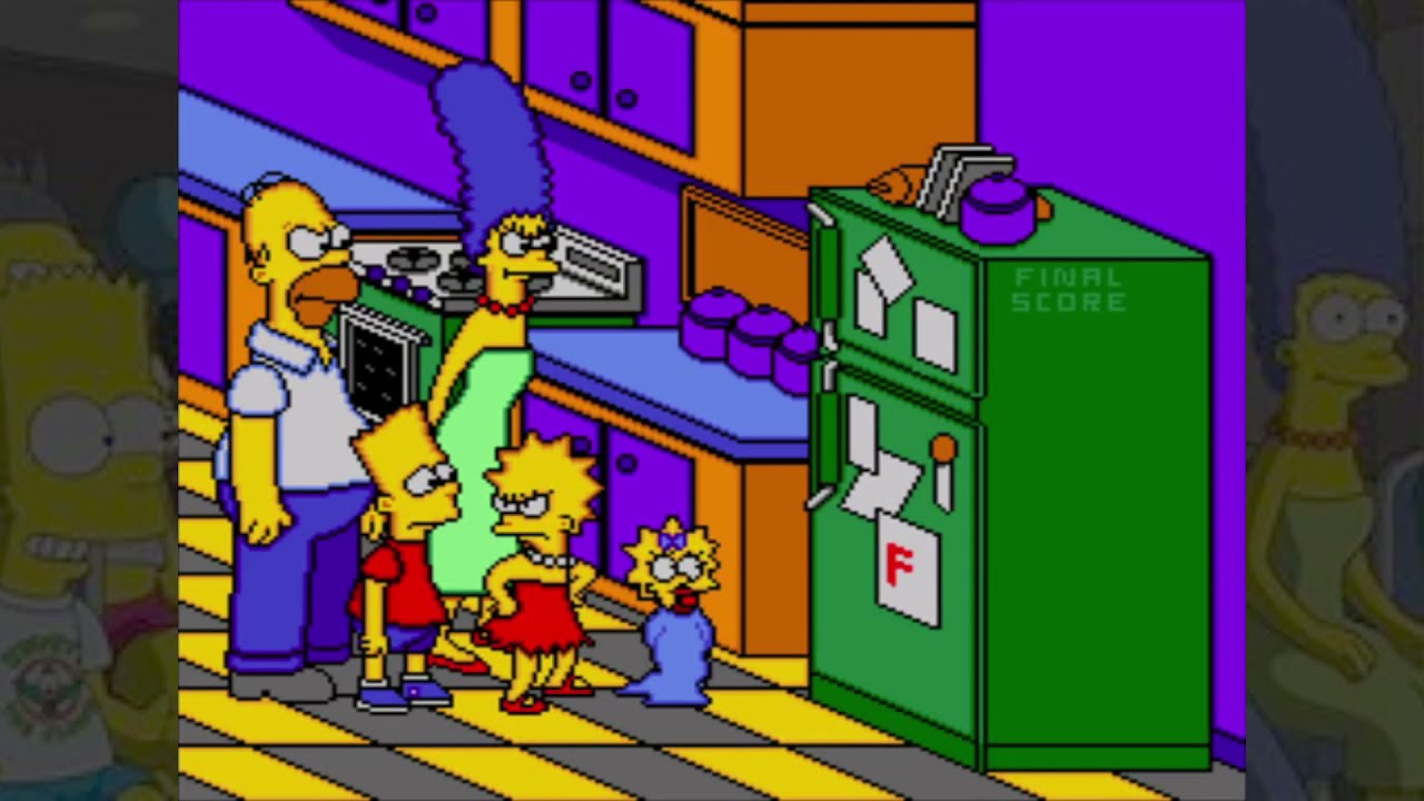 The Simpsons: Bart's Nightmare - Game Over (Sega Genesis) - YouTube