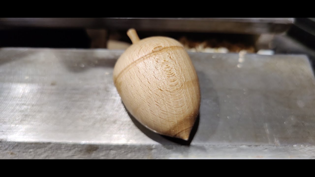 Wood-turned Acorn - YouTube