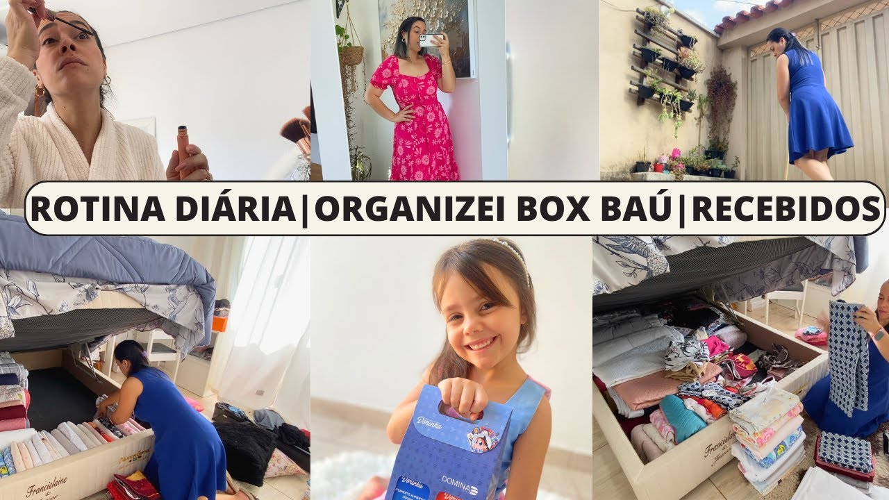 ROTINA DIÁRIA DE DONA DE CASA |MANHÃ DE PROVADOR |ORGANIZEI O BOX BAÚ ...