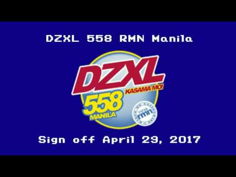 DZXL 558 RMN Manila sign off (April 29, 2017) - YouTube