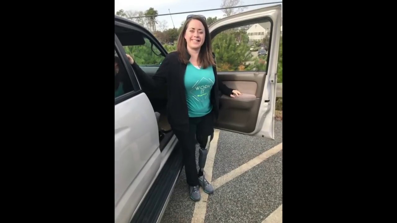 First PT with the Prosthetic leg - YouTube