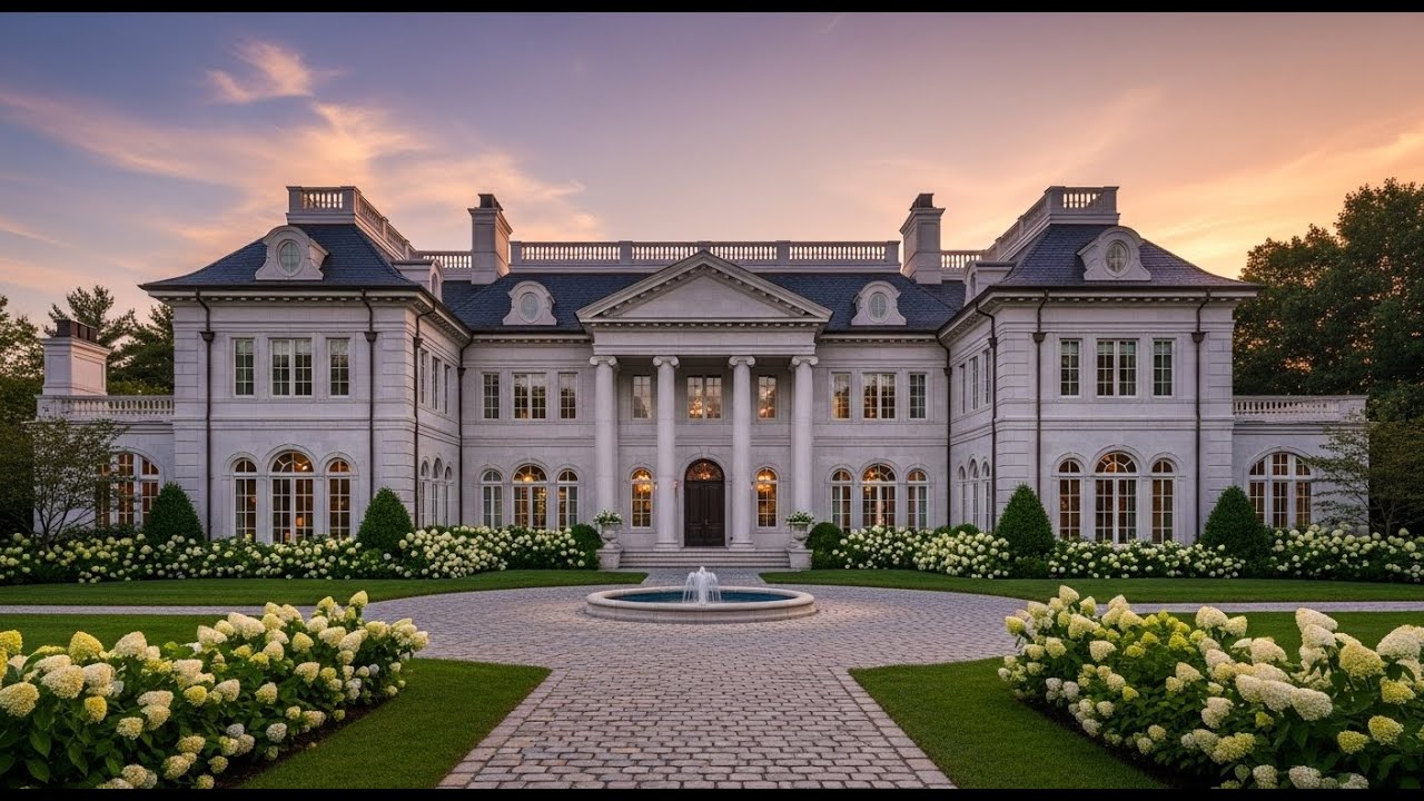 Elegant White Luxury Home Tour | Modern Architectural Masterpiece of ...