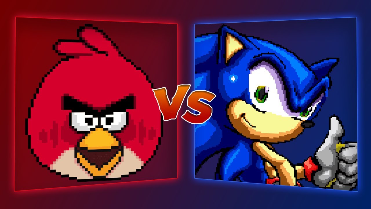 MUGEN Battle - Red Bird vs Sonic TFTA - YouTube