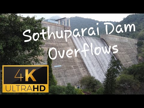 Sothuparai Dam overflows, Periyakulam, Drone Shots - YouTube