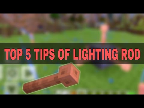 top 5 tips of lightning rod in minecraft pe 1.17 | top 5 use of ...