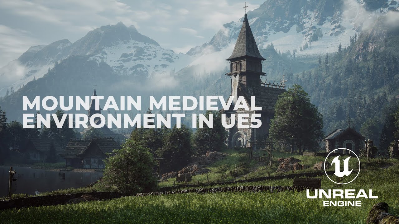 Unreal Engine 5 - Mountain Medieval Environment #gamedev #ue5 - YouTube