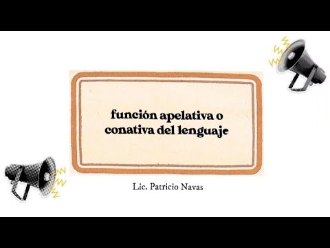 Función del lenguaje Apelativa o conativa - YouTube