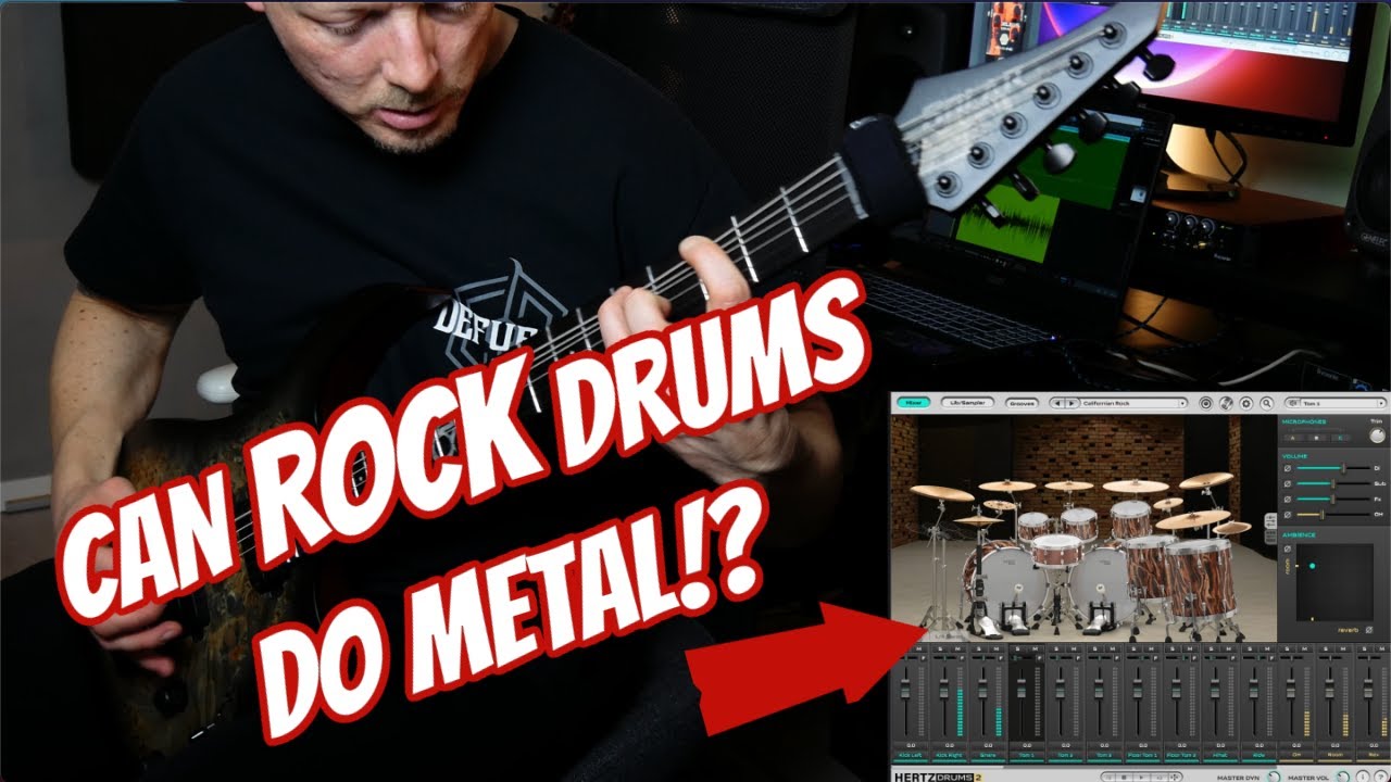 Hertz Drums - Grand Rock Drum pack - metal demo - YouTube
