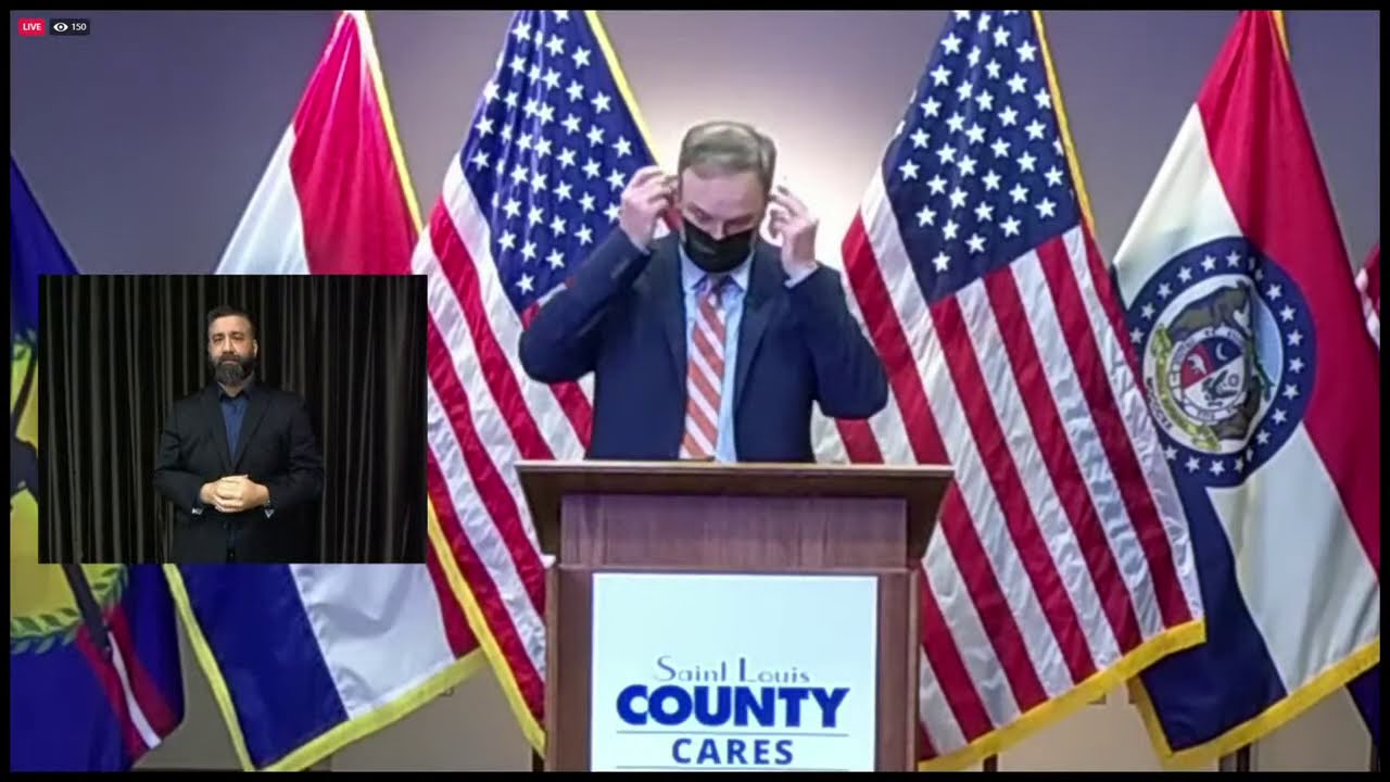 St. Louis County Executive Sam Page holds COVID-19 briefing - YouTube