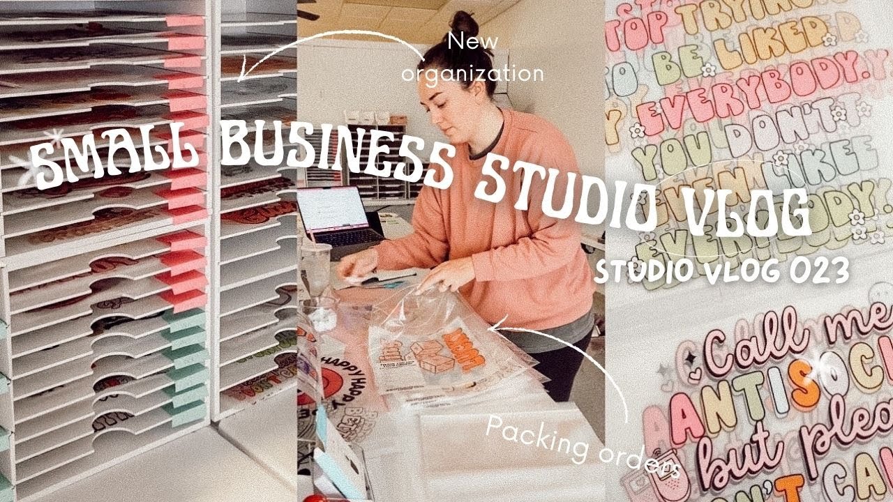 Day in the Life of a Small Business Owner, Studio Vlog 023 - YouTube
