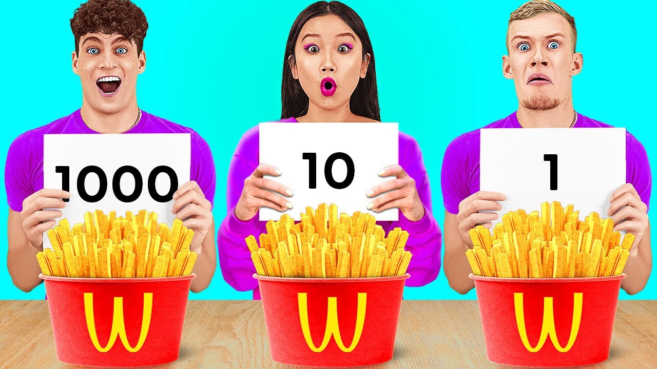 EXTREME 1000 LAYERS OF FOOD CHALLENGE||Funny Life Hacks And Tricks By ...