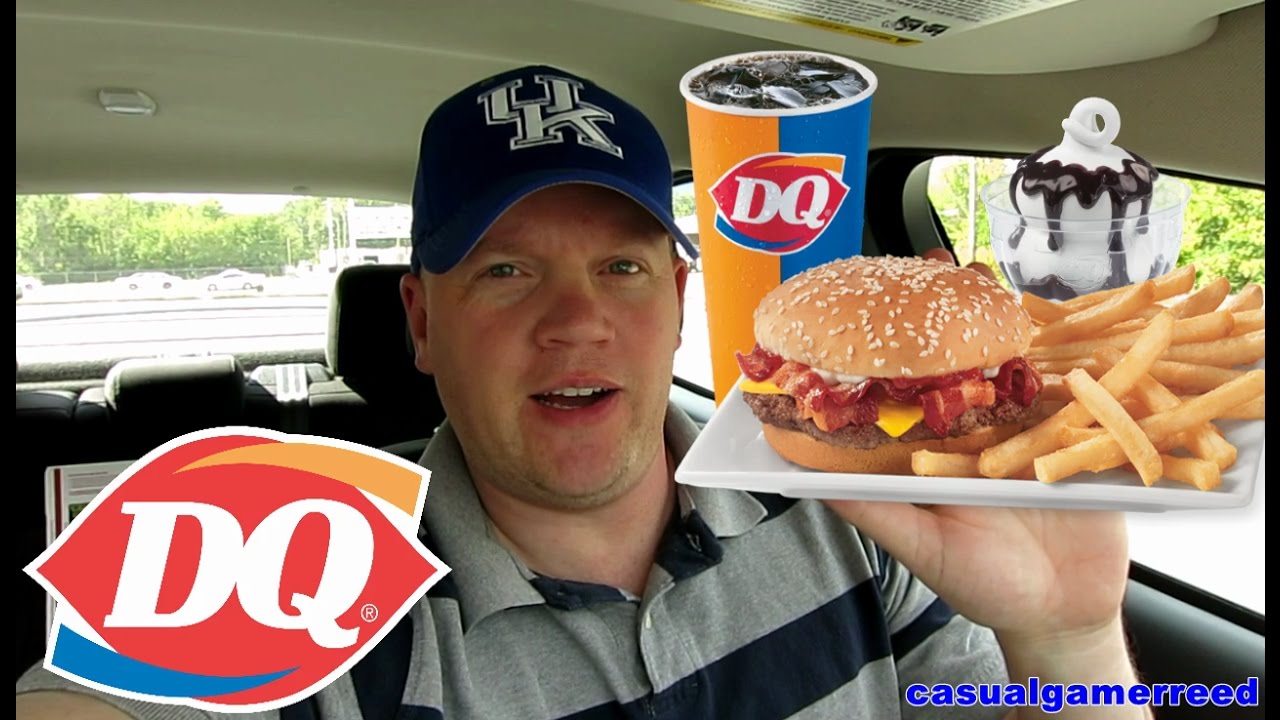 Reed Reviews Dairy Queen $5 Deluxe Cheeseburger Lunch - YouTube